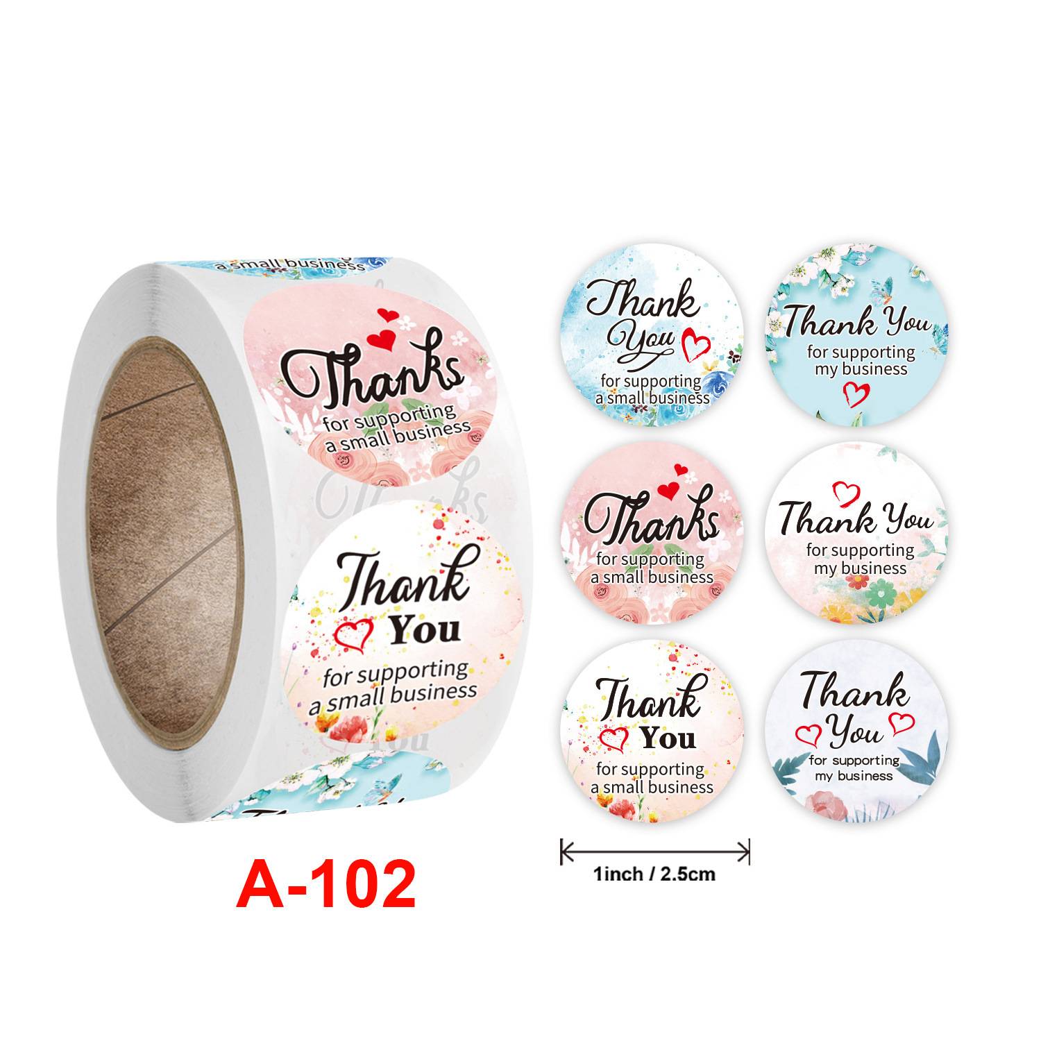 READY STOCK - [500PC] THANK YOU/BIRTHDAY STICKER [2.5CM] [2]